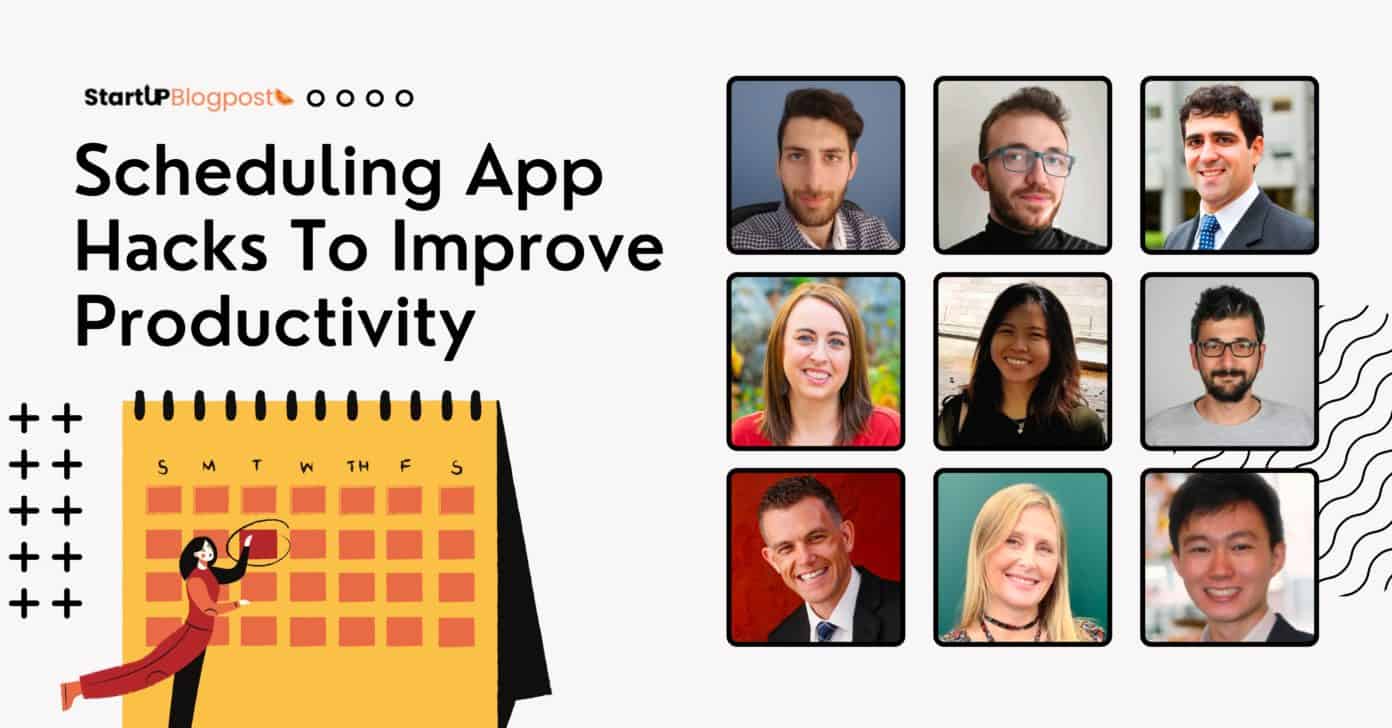 13 Scheduling App Hacks To Improve Productivity - Startup Blogpost